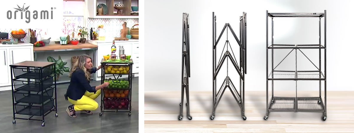Origami Unfold and Ready To Go Shelves, Racks and Carts – Get ...