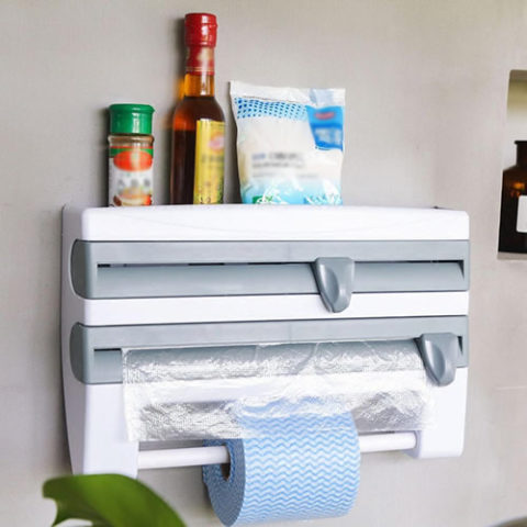 Wall Mounted Kitchen Roll Dispensers for for Cling Film, Aluminum Foil ...